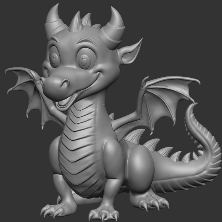 3D Printable Printable Dragon 3D Model by Pak Kollectibles
