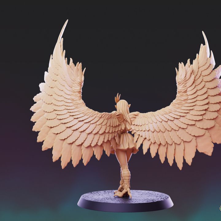 3D Printable Modern Harpies - Pose 1 + Pinup by PSMiniatures