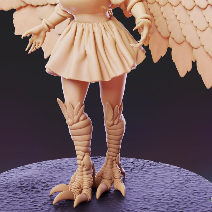 3D Printable Modern Harpies - Pose 1 + Pinup by PSMiniatures