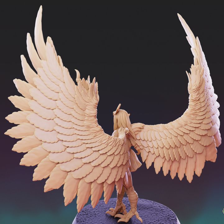 3D Printable Modern Harpies - Pose 1 + Pinup by PSMiniatures