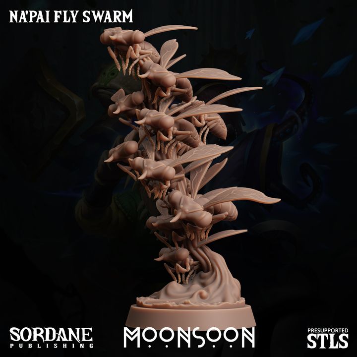 3D Printable Moonsoon - Na’pai Fly Swarm by Sordane Publishing