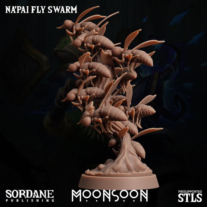 3D Printable Moonsoon - Na’pai Fly Swarm by Sordane Publishing