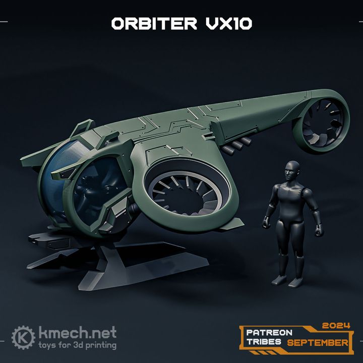 3D Printable ORBITER aircraft by Kmech