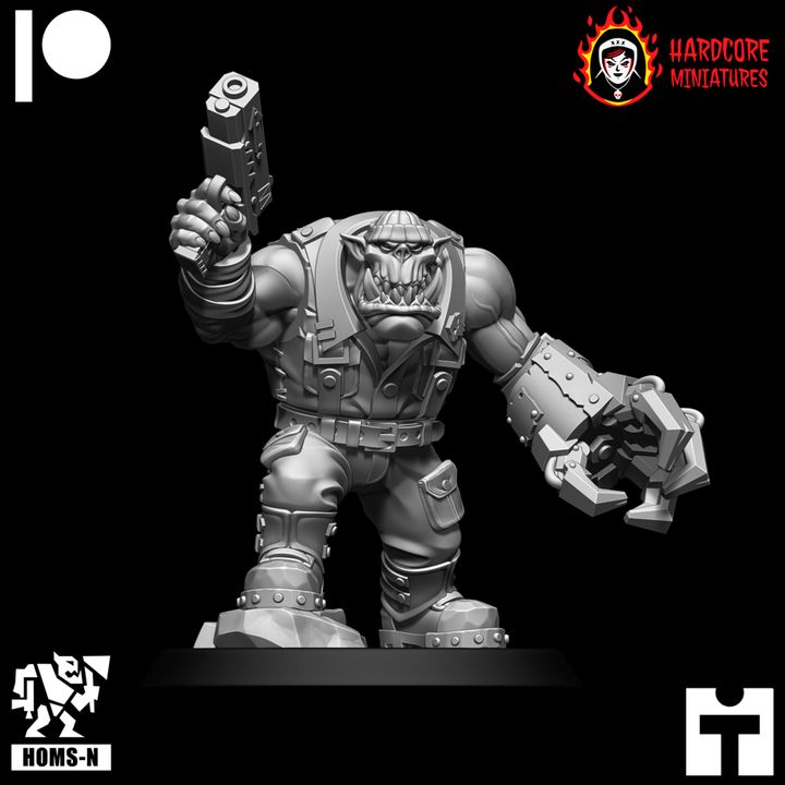 3D Printable Kommando Noble Orc by Hardcore Miniatures