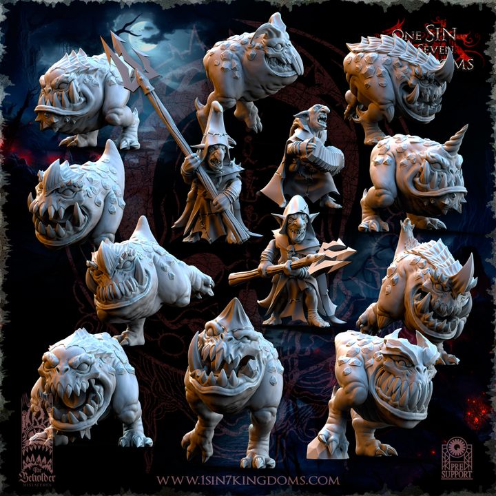 3D Printable The Black Horde Goblins Kavehorrors Whisperers by The ...