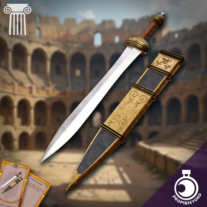 3D Printable Gladius Roman Sword by Props&Beyond