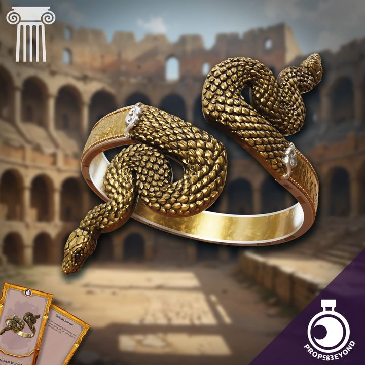 3D Printable Snake Armband by Props&Beyond