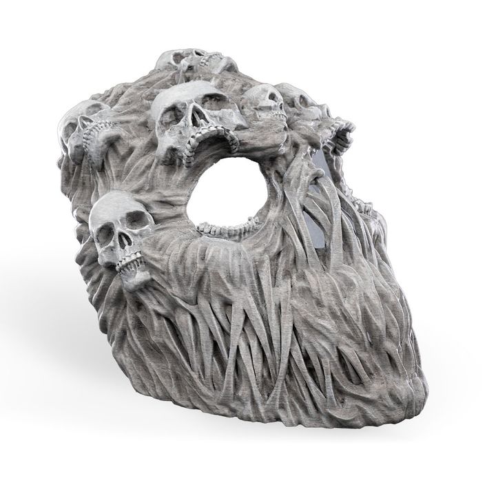 3D Printable Ghoul Face Halloween Mask by Stlflix