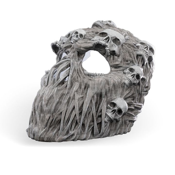 3D Printable Ghoul Face Halloween Mask by Stlflix