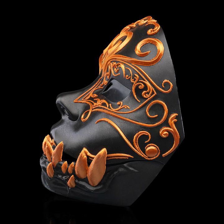 3D Printable Opulent Masquerade Halloween Mask by Stlflix