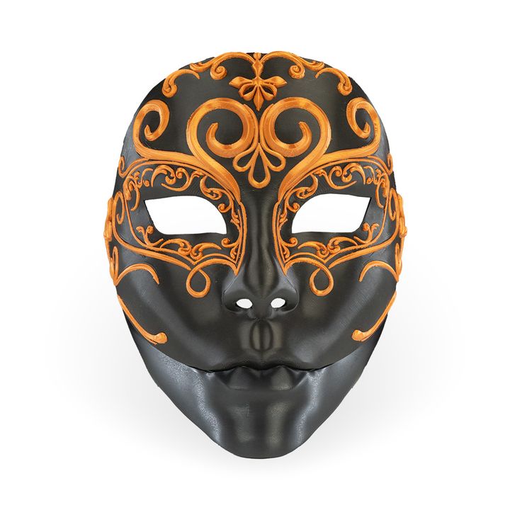 3D Printable Opulent Masquerade Halloween Mask by Stlflix