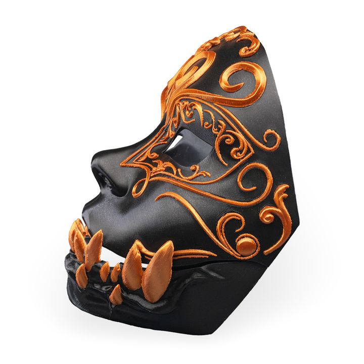 3D Printable Opulent Masquerade Halloween Mask by Stlflix