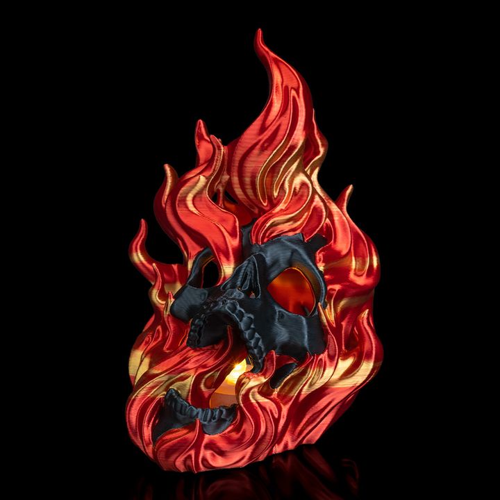 3D Printable Bonefire Candle Holder by Stlflix