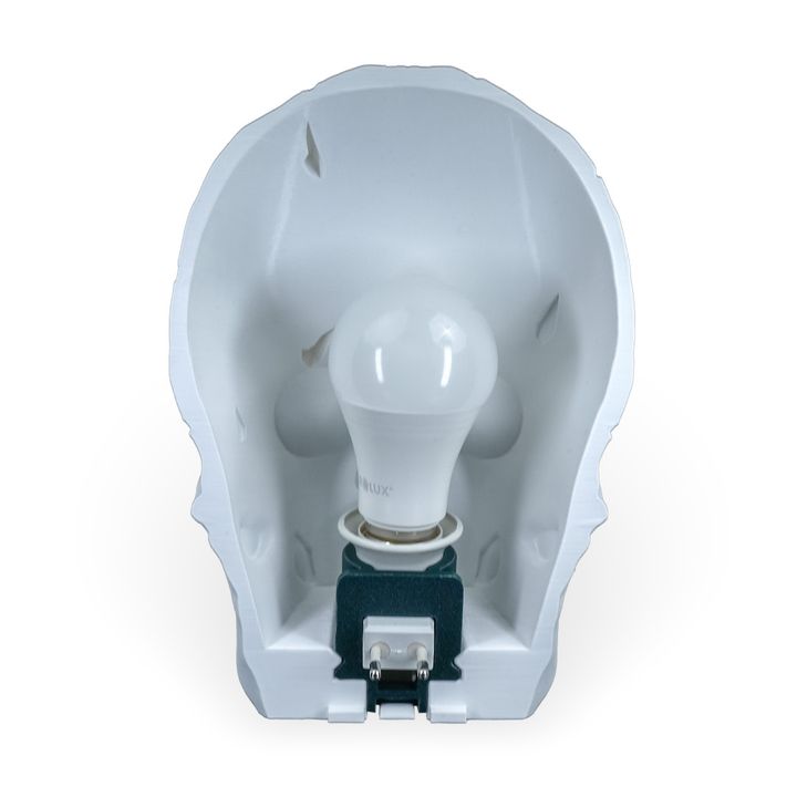 3D Printable Light Headed Wall Light by Stlflix