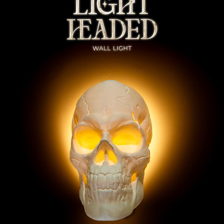 3D Printable Light Headed Wall Light by Stlflix