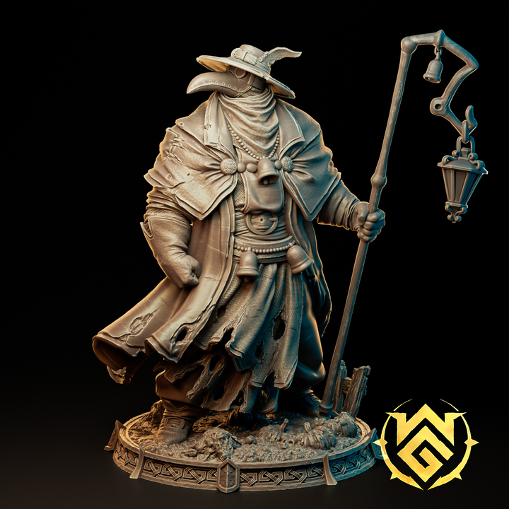 3D Printable Iron Mask Cleric by The Witchguild