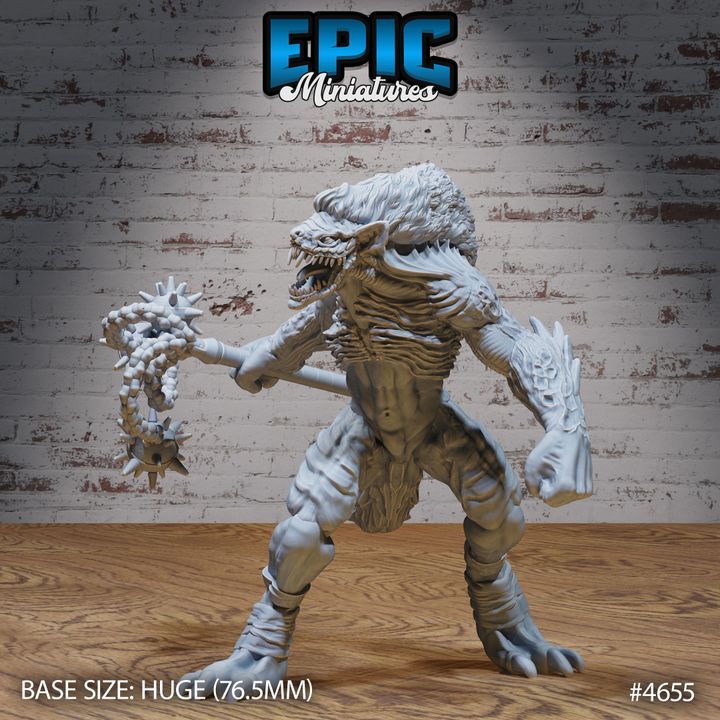 3D Printable Demon Lord Yeenoghu Set / Devil Skull Monster / Ancient ...