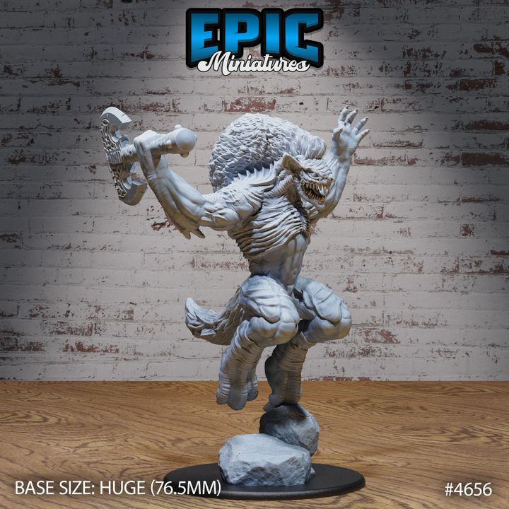 3D Printable Demon Lord Yeenoghu Set / Devil Skull Monster / Ancient ...