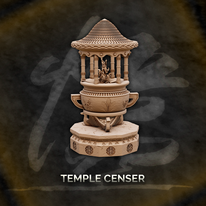 3D Printable Temple Censer by Artificers_Mini