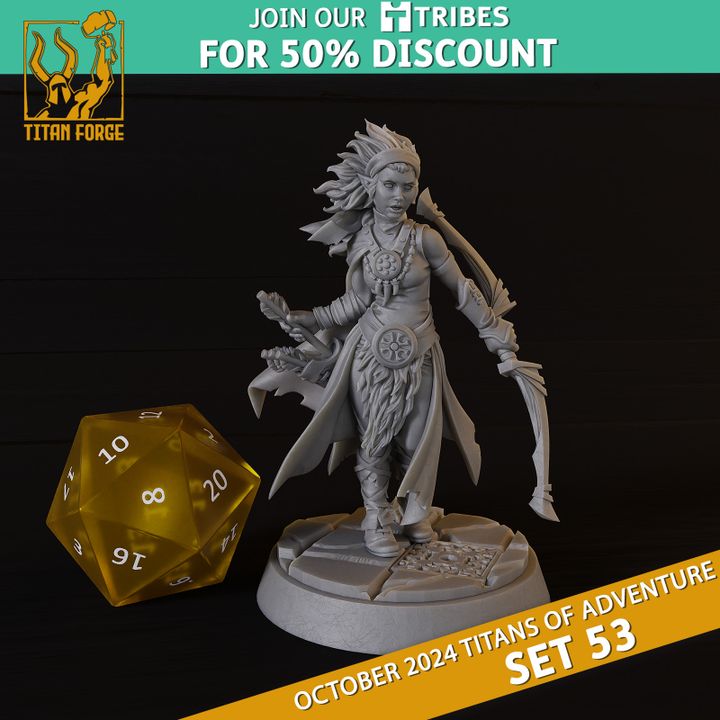 3D Printable RPG - DnD Hero Characters - Titans of Adventure Set 53 by ...