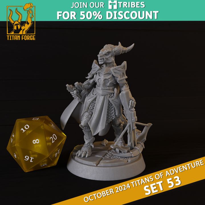 3D Printable RPG - DnD Hero Characters - Titans of Adventure Set 53 by ...