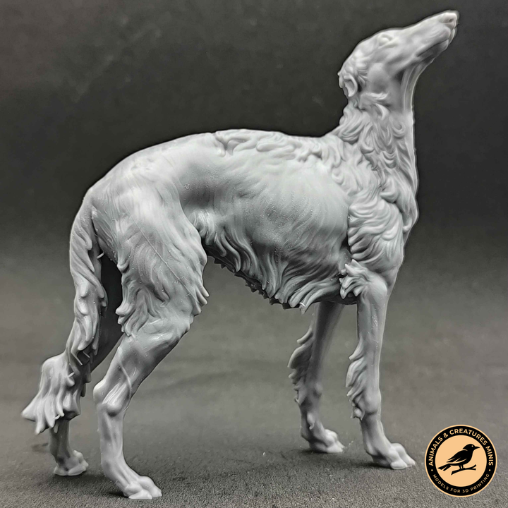 3D Printable Borzoi by Animals & Creatures Minis