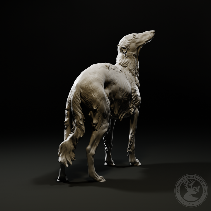 3D Printable Borzoi by Animals & Creatures Minis