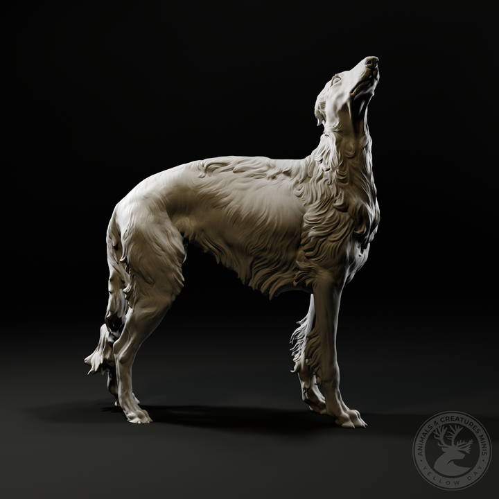 3D Printable Borzoi by Animals & Creatures Minis