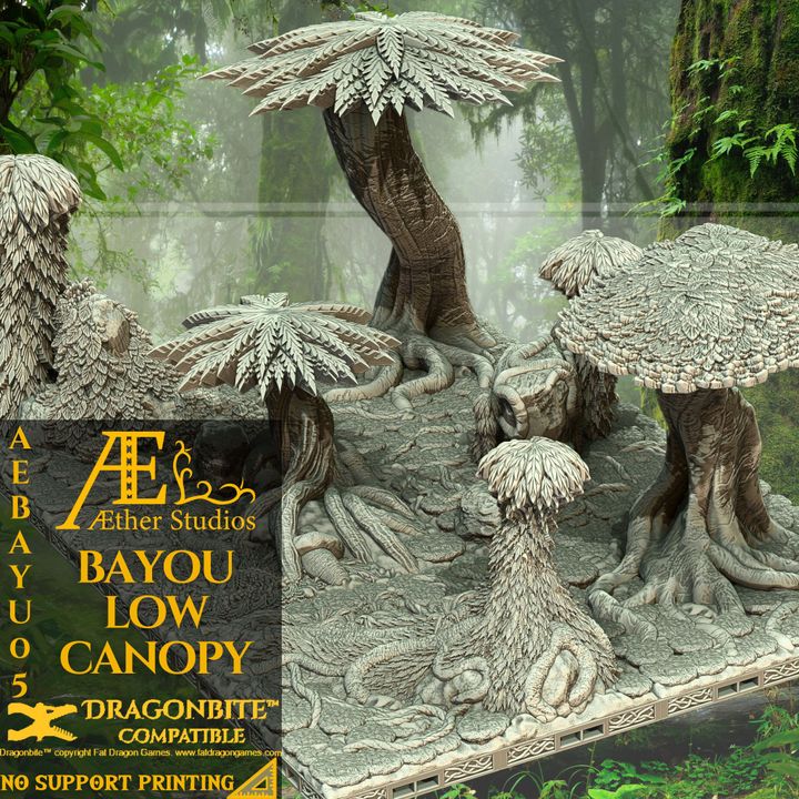 3D Printable AEBAYU05 – Low Canopy by Aether Studios