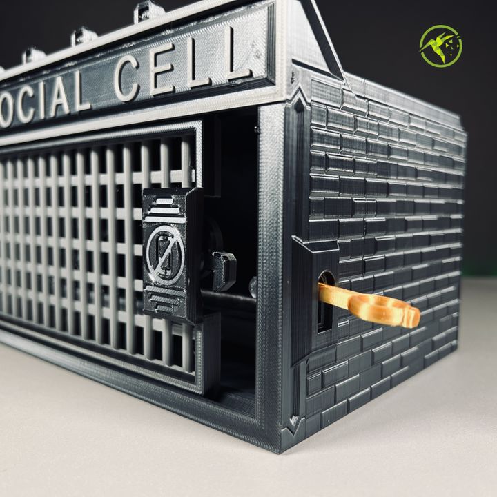 3D Printable The Social Cell - Smartphone Jail Cell, Phone Storage by ...