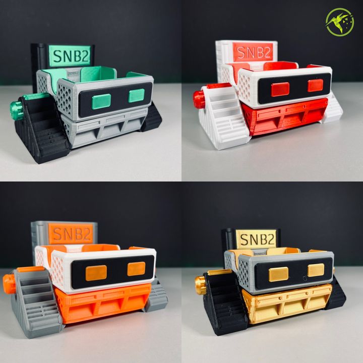 3D Printable SNB2: Sticky Note Bot (Snib) - Desktop Organizer by Thin ...