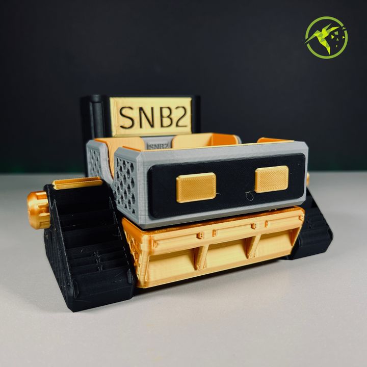 3D Printable SNB2: Sticky Note Bot (Snib) - Desktop Organizer by Thin ...