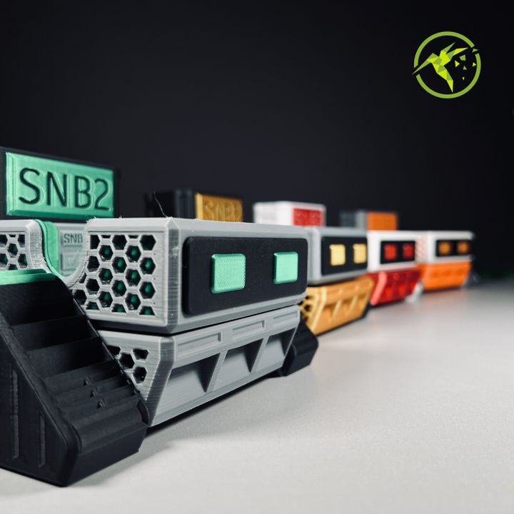 3D Printable SNB2: Sticky Note Bot (Snib) - Desktop Organizer by Thin ...