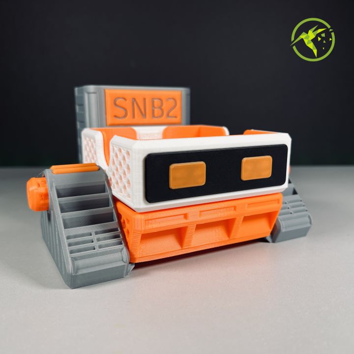 3D Printable SNB2: Sticky Note Bot (Snib) - Desktop Organizer by Thin ...