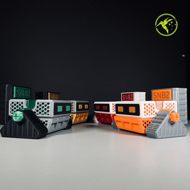 3D Printable SNB2: Sticky Note Bot (Snib) - Desktop Organizer by Thin ...