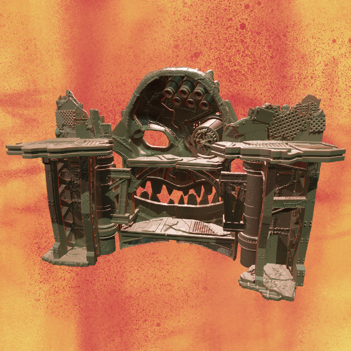 3D Printable Orc Rocket Factory by EonsOfBattle