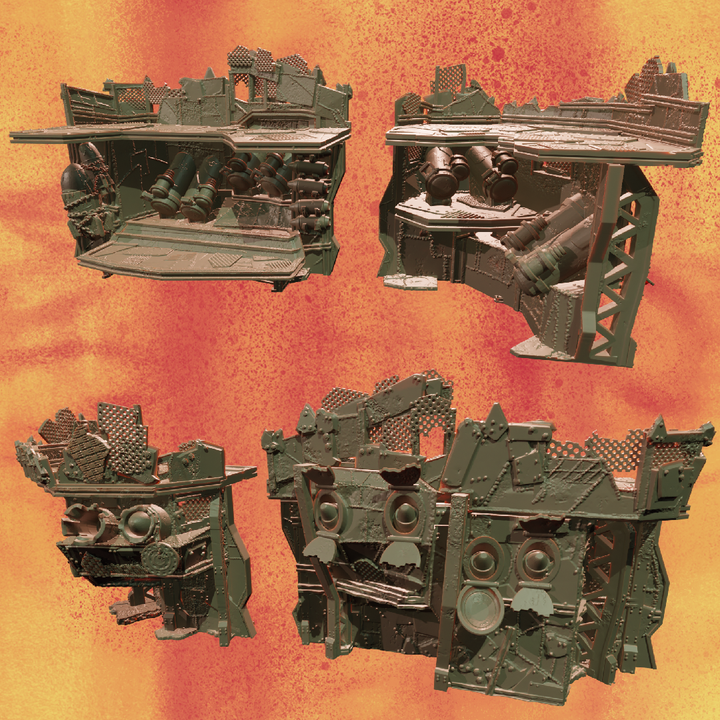 3D Printable Orc Rocket Factory by EonsOfBattle