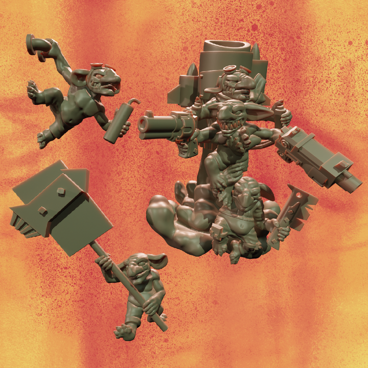 3D Printable Orc Rocket Factory by EonsOfBattle