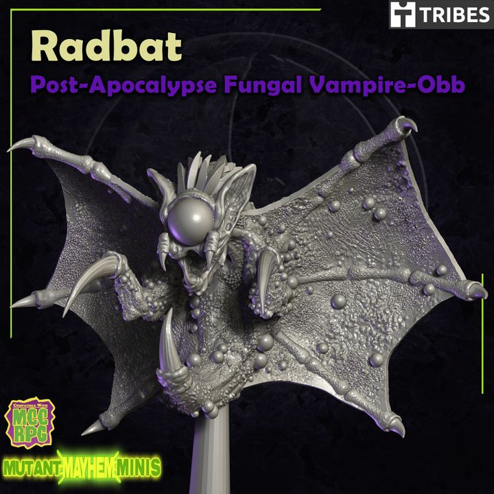 3D Printable RADBAT – Post-apocalypse Fungal Vampire-Obb by Dark ...