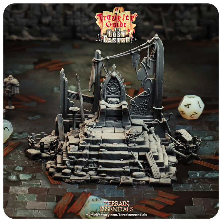 3D Printable The Lost Castle Terrain - Throne (Pre-Supported) by ...