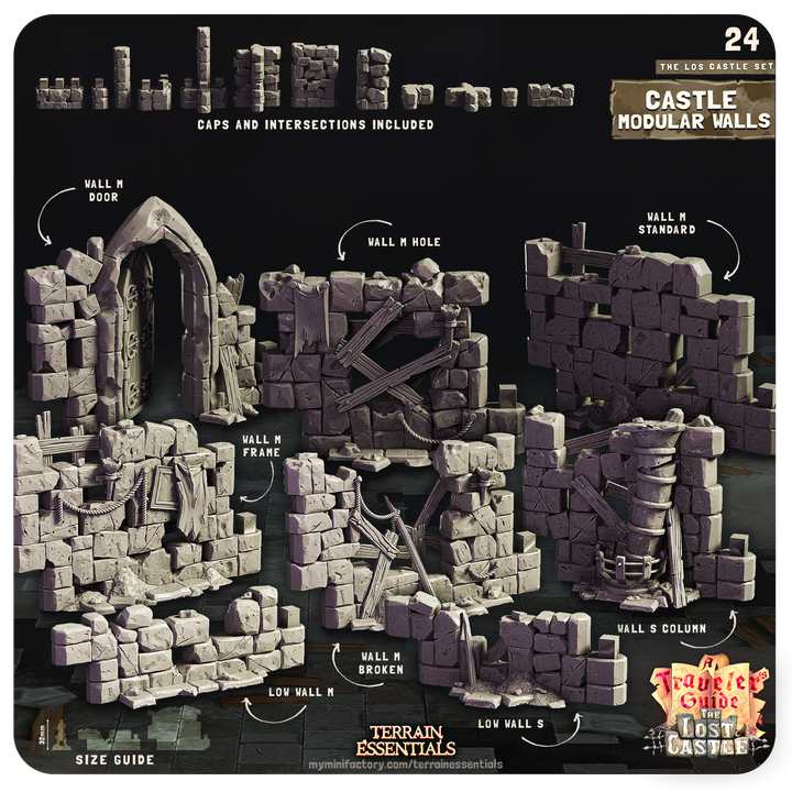 3D Printable The Lost Castle Terrain Set (Pre-Supported) by Terrain ...