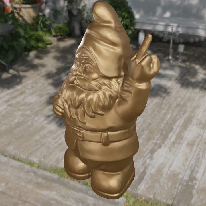 3D Printable Dwarf middle finger thug life by anthony
