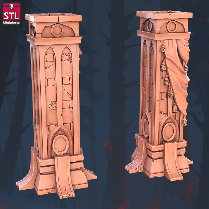 3D Printable Masquerade Vetenian Carnival Set by STL Miniatures