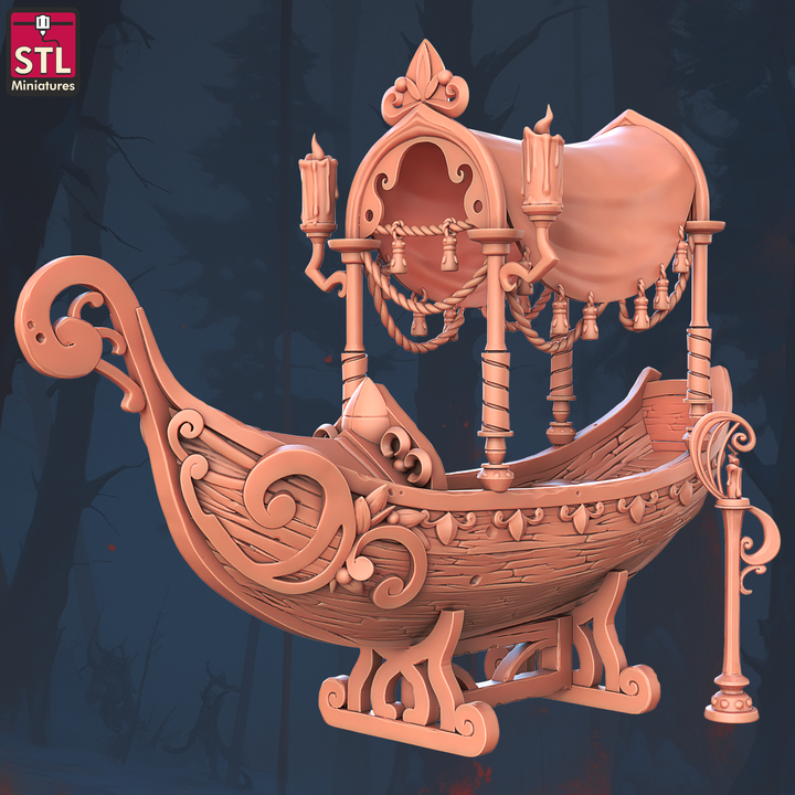 3D Printable Masquerade Vetenian Carnival Set by STL Miniatures