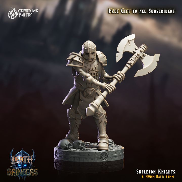 3D Printable Skeleton Knights Anniversary Set by Crippled God Foundry