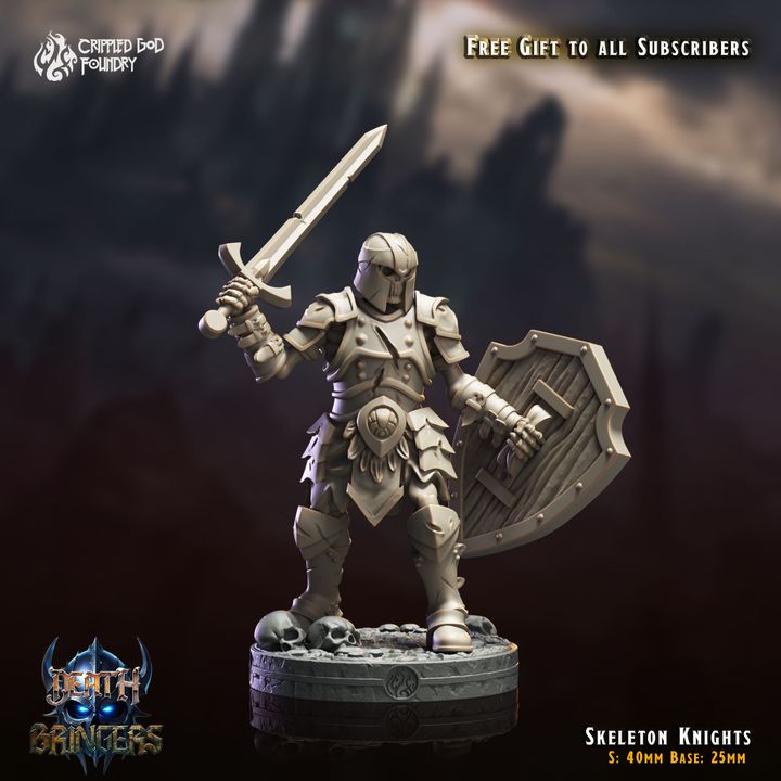 3D Printable Skeleton Knights Anniversary Set by Crippled God Foundry