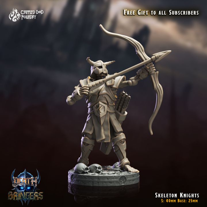 3D Printable Skeleton Knights Anniversary Set by Crippled God Foundry