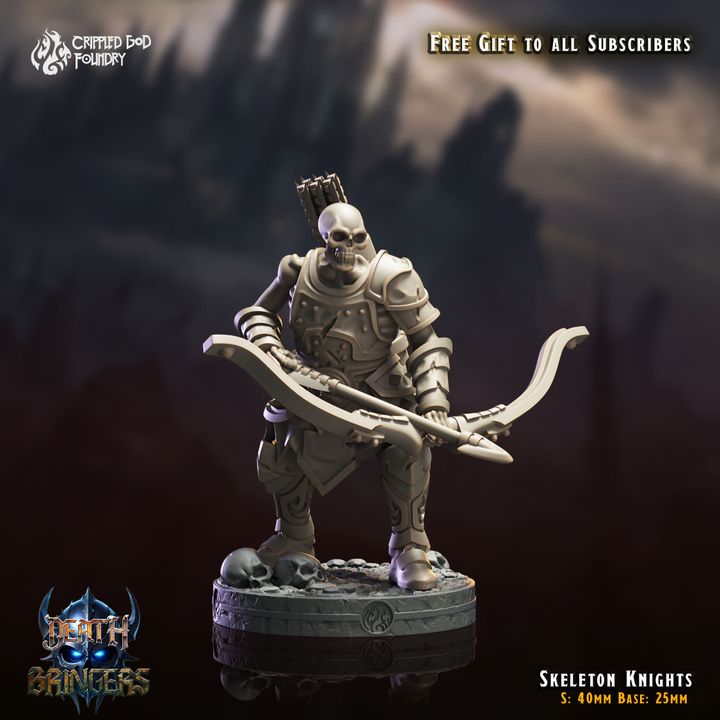 3D Printable Skeleton Knights Anniversary Set by Crippled God Foundry