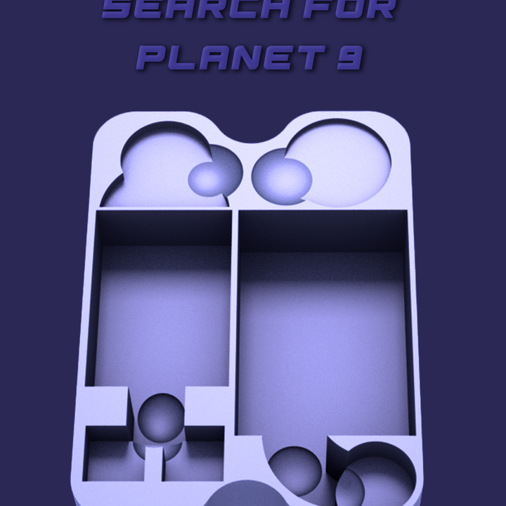 3D Printable The Crew: Search for Planet 9 Insert by LOOTgames