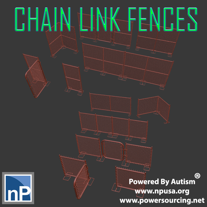 3D Printable Chain Link Fences by nonPareil Institute